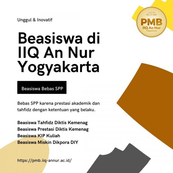 Daftar Beasiswa di IIQ An Nur Jogja | ejogja ID